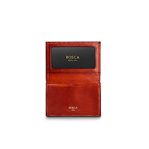 Bosca Men's Old Leather Collection - Gusseted Card Case (Cognac)