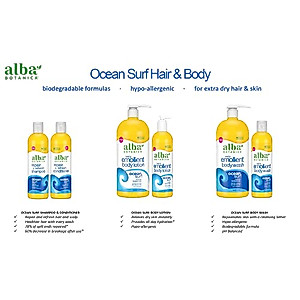 Alba Botanica Very Emollient Body Wash, Ocean Surf, 32 Oz