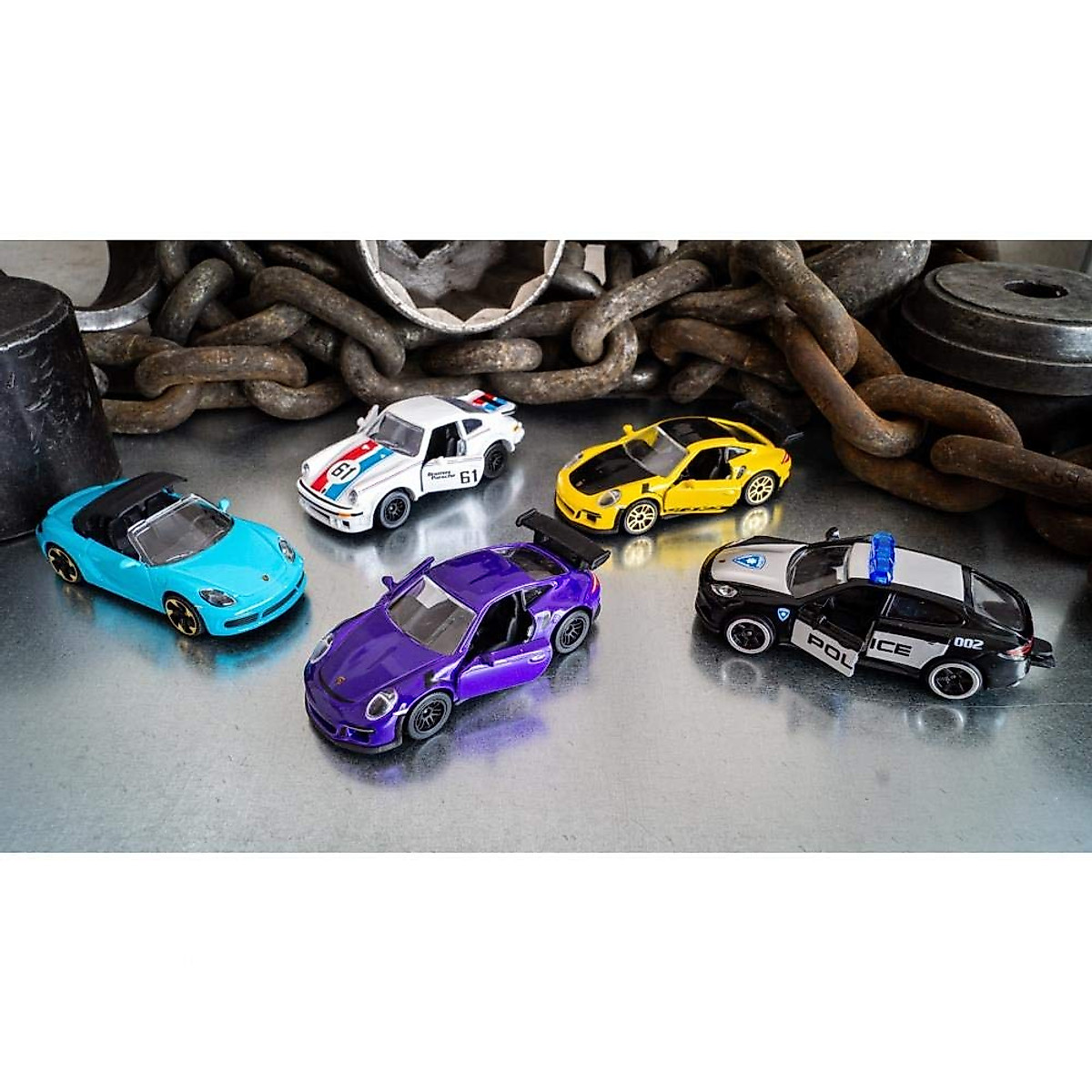 Majorette 1:64 Porsche Edition 5-Pack Die-cast Cars, Toys for Kids and Adults (212053171)