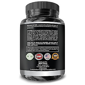 Super Strength 1590mg Horny Goat Weed 120 Capsules With Maca Arginine & Ginseng - Naturally Boost your Health, Workout Performance, Endurance & Energy, Joint Health For Men & Women (120C)