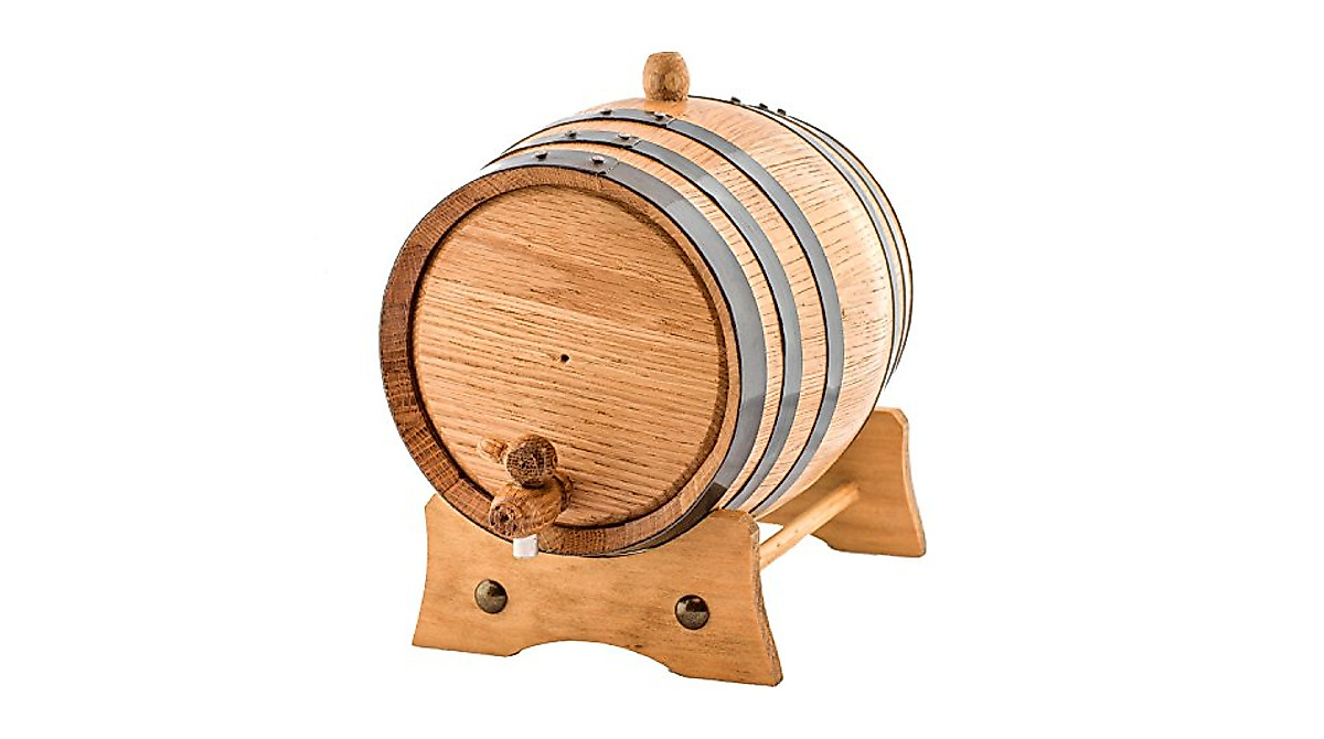 American Oak Aging Barrel - 2L for Whiskey, Wine & More
