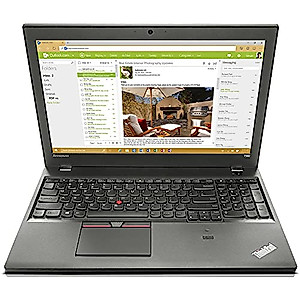 Lenovo ThinkPad T560 Notebook Laptop 15.6 FHD Display / Intel Core i5-6300U 2.4Ghz / 8GB RAM / 256GB SSD / Windows 10 Pro / Black (Renewed)