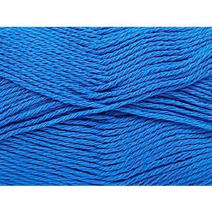 Lot of 6 Skeins Ice Yarns Cecilia Cotton (100% Mercerised Cotton) Yarn Blue