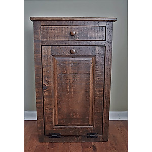 ZUMAHA Trash can | Rustic Special Walnut | Kitchen Trash can Cabinet