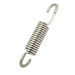 Souldershop 3-5/8 inch Stainless Steel Replacement Recliner Chair Mechanism Furniture Tension Springs Long Neck Style 2.5mm Wire Thickness [3.33'' Inside Hook to Hook] (Pack of 2)