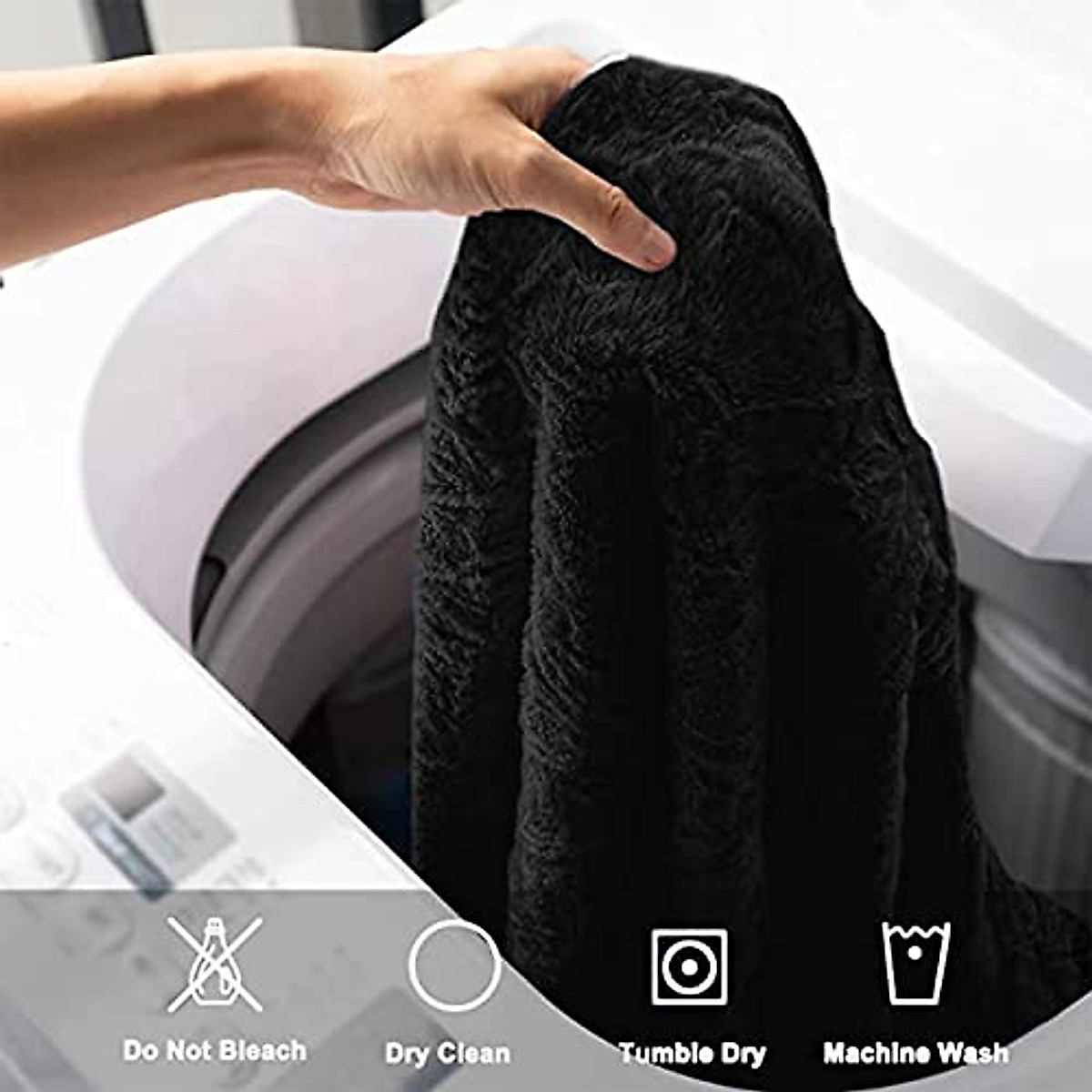 Bean Bag Chairs, 7ft Giant Bean Bag Chair for Adults, Big Bean Bag Cover Comfy Large Bean Bag Bed (No Filler, Cover only) Fluffy Lazy Sofa (Dark Grey), 7ft(180*80cm)(Black)