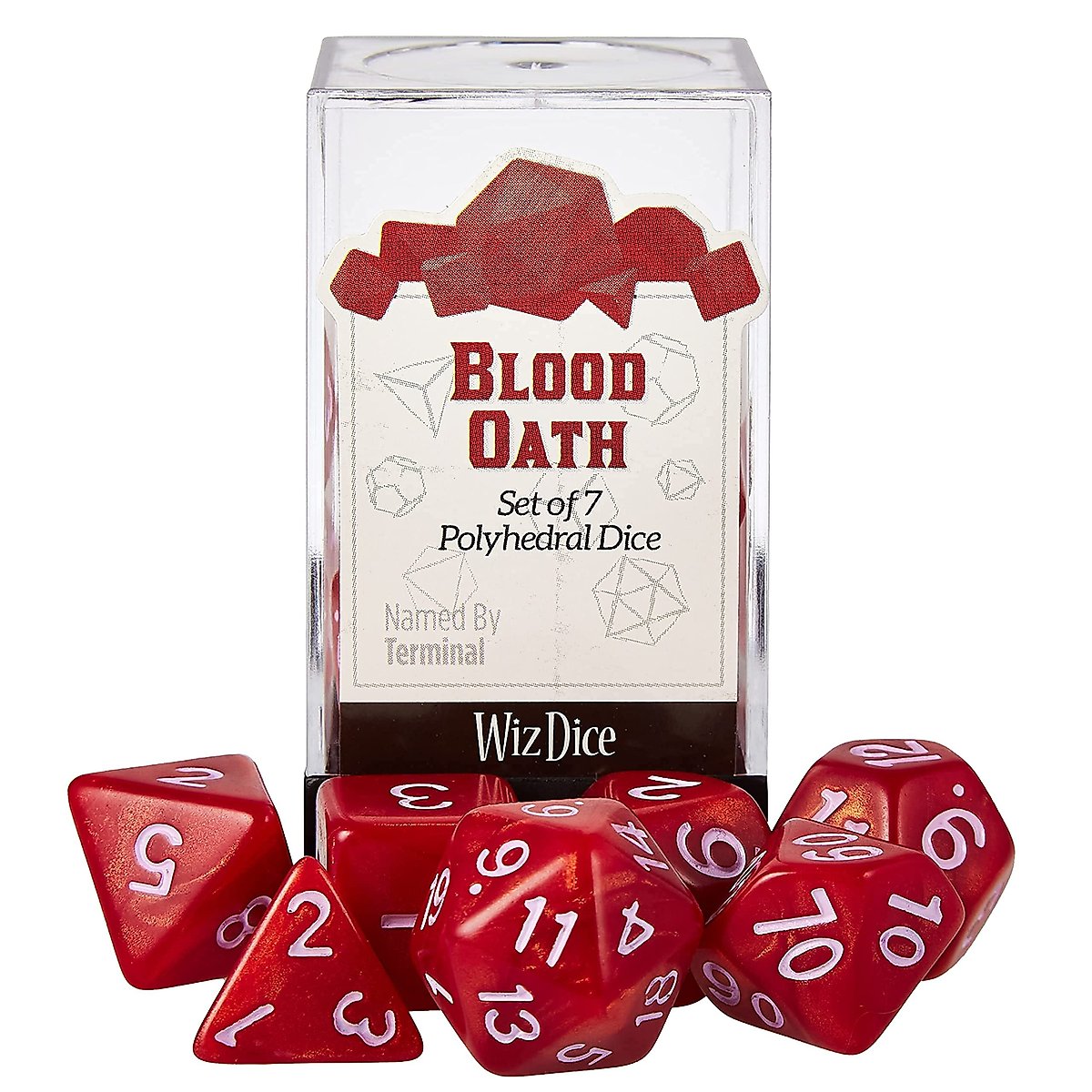 Series IV Set of 7 Tabletop RPG Dice| 7 Different Polyhedral Role Playing Dice per Set| TTRPG DND Dice| Cinderbloom