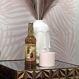 Jordan's Skinny Syrups Sugar Free Butter Toffee Coffee Syrup 750 mL Bottle with By The Cup Syrup Pump