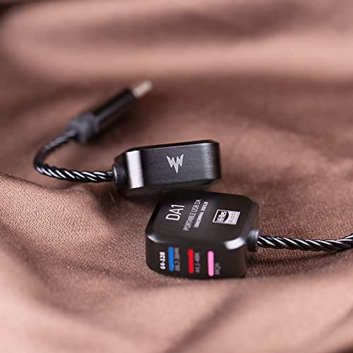 Whizzer DA1Cube Portable DAC Headphone Amplifier adaptive for Android, iOS and PC: Support 32bit/384kHz、DSD128(DoP)、MQA×8 - ESS9281C Pro DAC - Cross-Platform Compatibility - Output Level ：55mW@32Ω