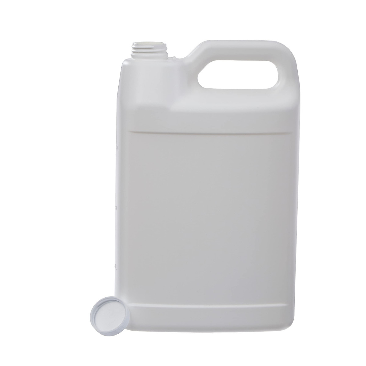 Hudson Exchange - 1006+1106-6 1 Gallon F-Style Plastic Jug with Cap, HDPE, White, 6 Pack