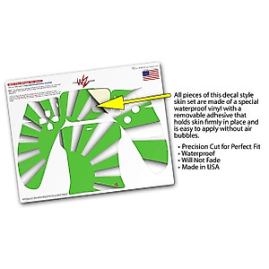 WraptorSkinz Skin Wrap compatible with Sony PS5 DualSense Controller Rising Sun Japanese Flag Green (CONTROLLER NOT INCLUDED)