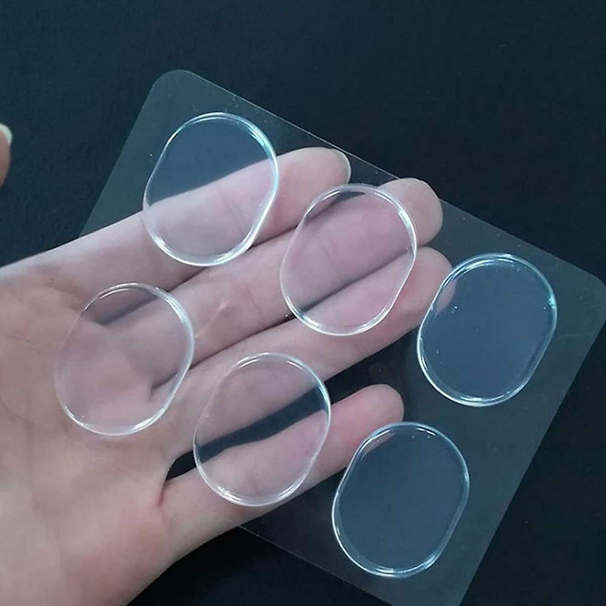 12 Pieces Drum Dampeners Drum Damper Gel Pads Drum Mute Silicone Drum Silencers for for Drums Tone Control Cymbals (Transparent)