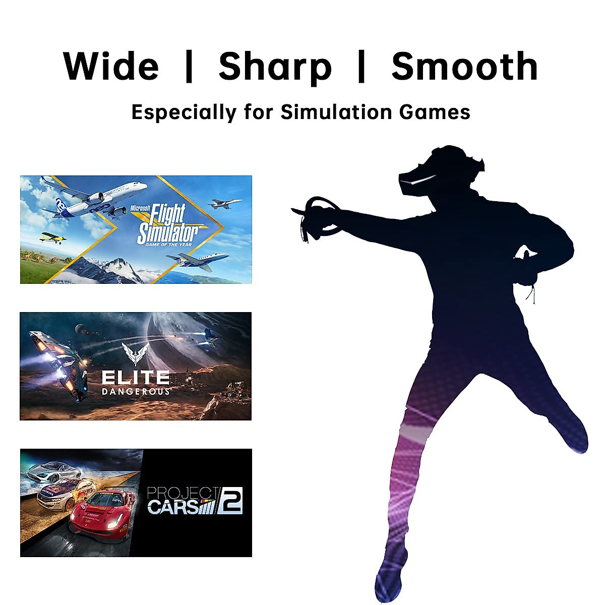 Pimax Vision 8K X VR Headset with Dual Native 4K CLPL Displays, 200 Degrees FOV, Fast-Switched Gaming RGB Pixel Matrix Panels for PC VR Steam Games Videos, USB Powered, KDMAS