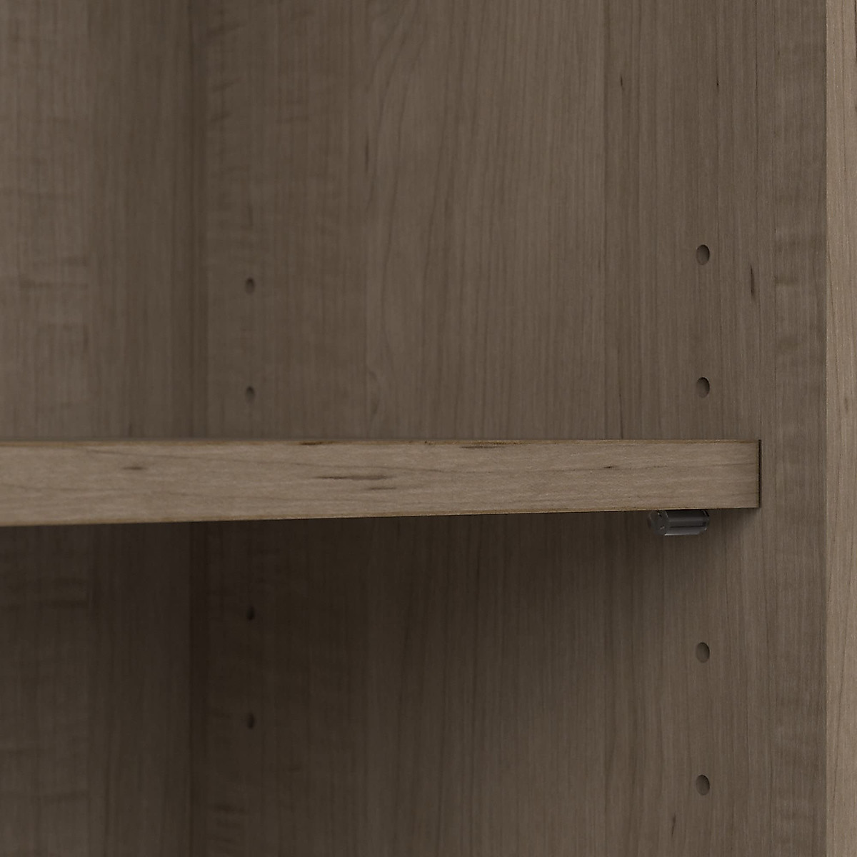 Bush Furniture BSH24463023 Cabot 5 Shelf 66-Inch H Bookcase, Ash Gray