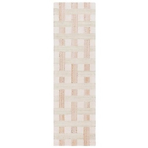 SAFAVIEH Genre Collection Runner Rug - 8' Runner, Green & Ivory, Mid-Century Modern Design, Ideal for High Traffic Areas in Hallway, Bathroom & Kitchen (GRE301Y-28)
