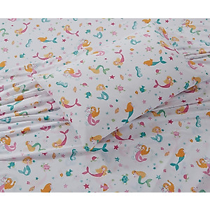Size Sheet Set Pink Mermaid For Girls/Teens Mermaids Shells Fishes Turtles New # Pink Mermaid (Twin)