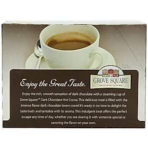 Grove Square Hot Cocoa Pods, Dark Chocolate, Single Serve (Pack of 24) (Packaging May Vary)