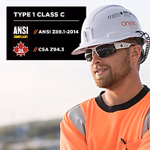 Ergodyne - 60146 Vented Hard Hat with Light, Cap Style, Ratchet Suspension, Class C, Skullerz 8972LED White