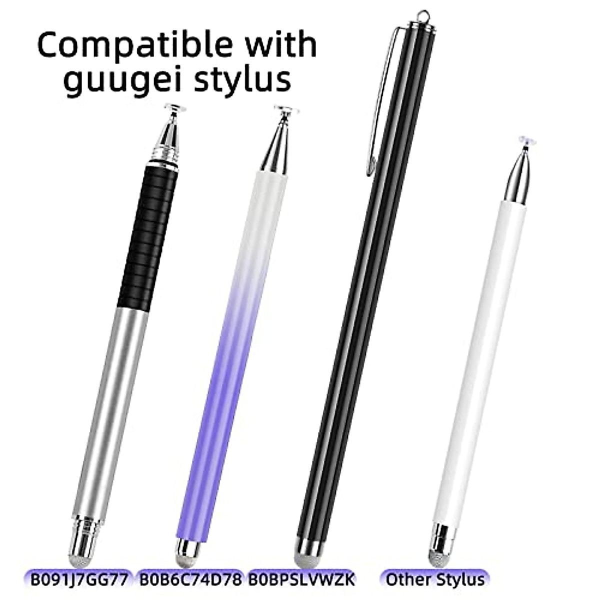Mesh Fiber Tips (10 Pack) GUUGEI Stylus Pen Replacement Tips Suitable for capacitive Touch Screen,High Sensitivity, Soft, no Scratch Screen Pen tip