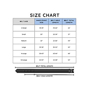 BC Belts Leather Belt Strap with Fancy Saddle Stitch Embossed Pattern 1.5" Wide with Snaps (Black-S)