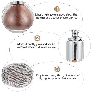 Beaupretty Glitter Powder Spray Pressed Powder Loose Perfume Bottle Sparkle Powder Makeup Body Dust for Beauty Highlighter Shimmer Cosmetic