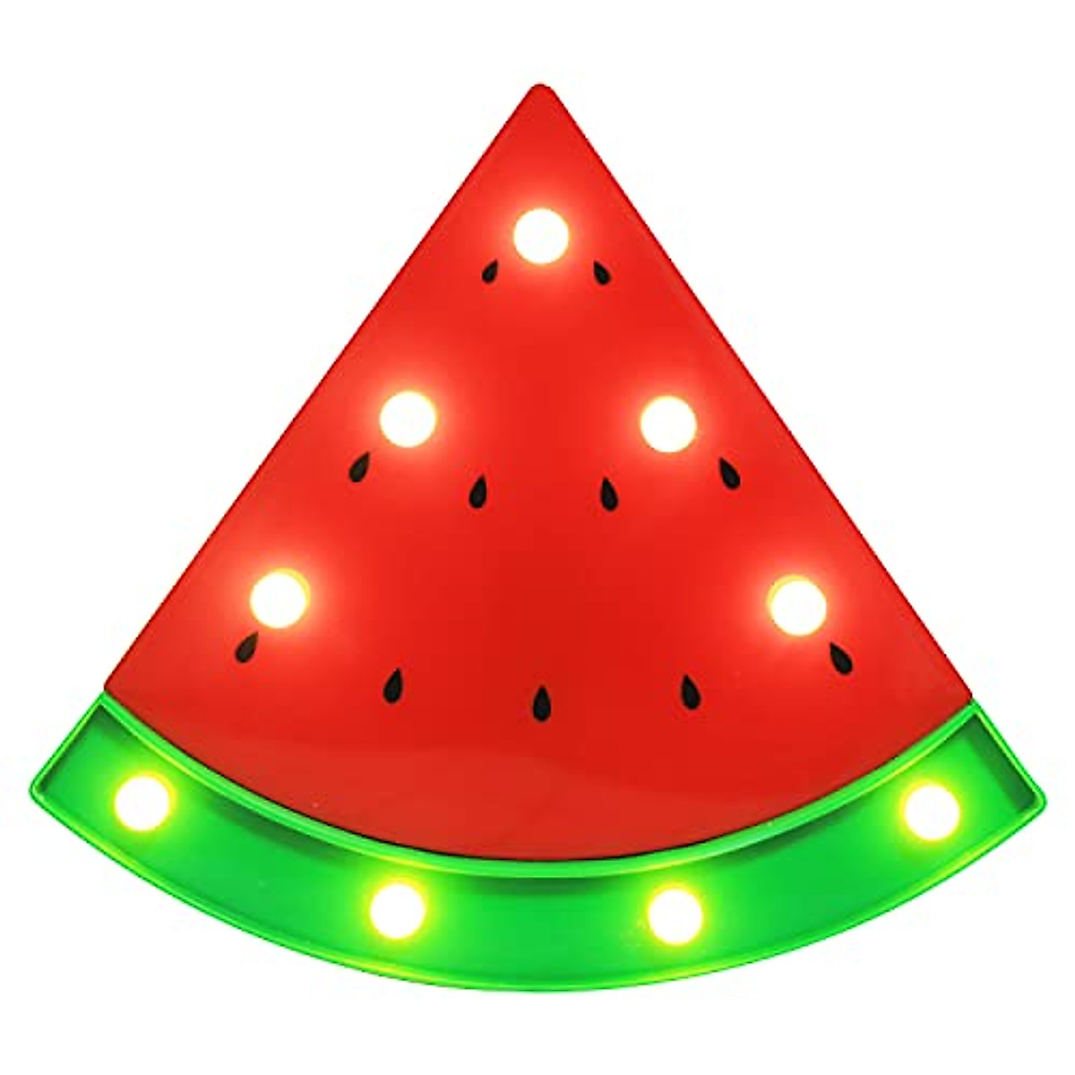 LED Marquee Signs Watermelon Night Lights, Battery Operated Watermelon Shaped Desk Table Lamp for Christmas Kids, Baby, Child, Girl Gift, Nursery Room, Wall Decor- Red Watermelon