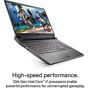 Dell 2023 G15 15.6" 120Hz FHD Gaming Laptop 14-Core Intel i7-12700H 16GB DDR5 1TB NVMe SSD NVIDIA GeForce RTX 3060 6GB GDDR6 Thunderbolt4 HDMI2.1 WiFi AX BT RJ-45 Backlit KB Webcam Windows 10 Pro