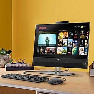 HP 4NN56AA#ABA Pavilion 24-Inch All-in-One Computer, Intel Core i5-9400T, 12 GB RAM, 512 GB Solid State Drive, Windows 10 (24-Xa0032, Black)