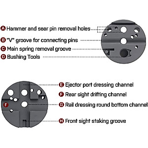 W WIREGEAR Punch Set Elite Tool Made of Solid Material Including Steel Punch and Hammer with Bench Block Ideal for Maintenance with Storage Case