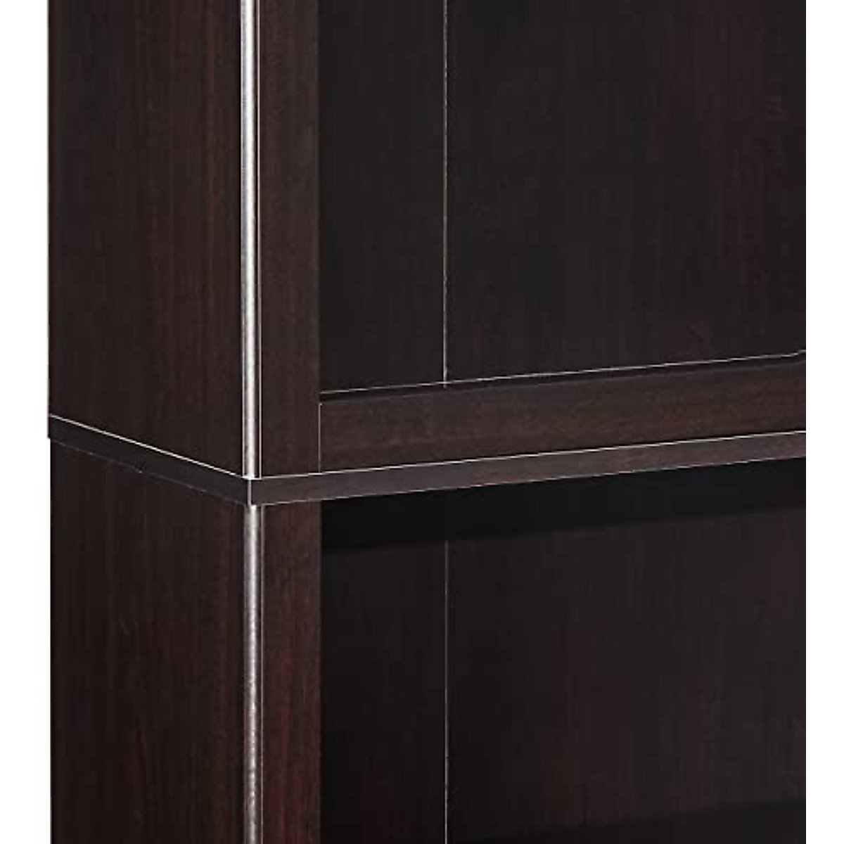 Sauder 5 Shelf Split Bookcase, Jamocha Wood finish