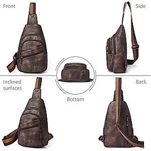 Mroede Sling Bag Crossbody Bags for Women Cross Body Bag Fanny Packs Chest Bags Sling Purses for Travel Shopping