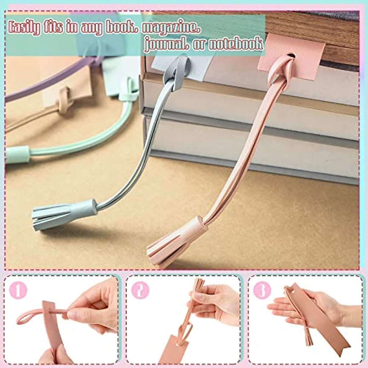 12 Pcs Bookmarks for Women Leather Bookmark Pastel Bookmarks Graduation Gifts Boho Morandi Macaron Color Bookmarks for Men Women Book Lovers Readers Daughter Girl Students Friends School College Gifts