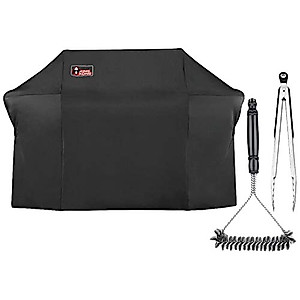 Kingkong 7109 Premium Grill Cover for Weber Summit 600-Series Gas Grills Including Grill Brush and Tongs