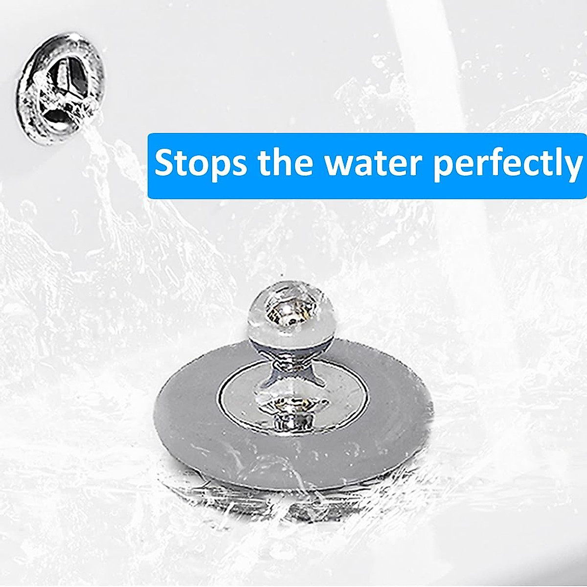 Bathtub Drain Stopper, Tub Stopper, Universal Bathtub Drain Cover, Bath Tub Plug,Sink Stopper, Shower Bathroom Accessories Replacement Jet Spout Topper Rubber Hair Catcher Strainer(Patented)