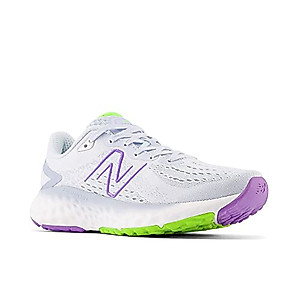 New Balance Women's Fresh Foam EVOZ V2 Running Shoe, Starlight/Light Arctic Grey/Electric Purple, 10 Wide