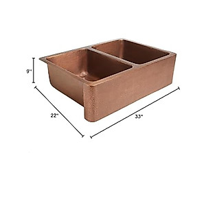 33" x 22" Double Bowl Kitchen Sink