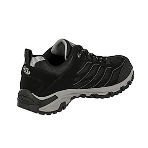 Brütting Unisex Low Rise Hiking Shoes, Black Black Grey, 7 US Men