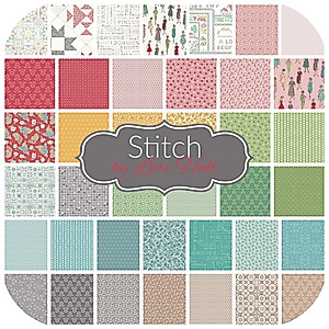 Stitch Fat Eighth Bundle (39 Pieces) by Lori Holt for Riley Blake 9 x 21 inches (22.86 cm x 53.34 cm) Fabric cuts DIY Quilt Fabric