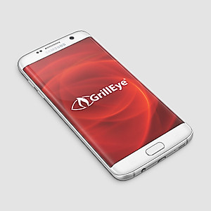 GrillEye GE0001 Smart Bluetooth Grilling & Smoking Thermometer, Red