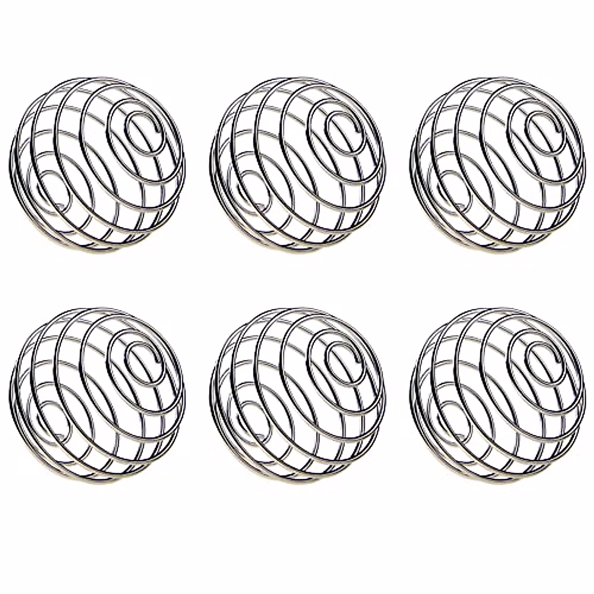 6 PCS 2 inches Shaker Balls, 304 stainless steel Shaker Bottle Ball Replacement，Whisk Ball Milkshake Protein Wire Mixer Mixing Cup Blend Shaker Bottle replace individual package