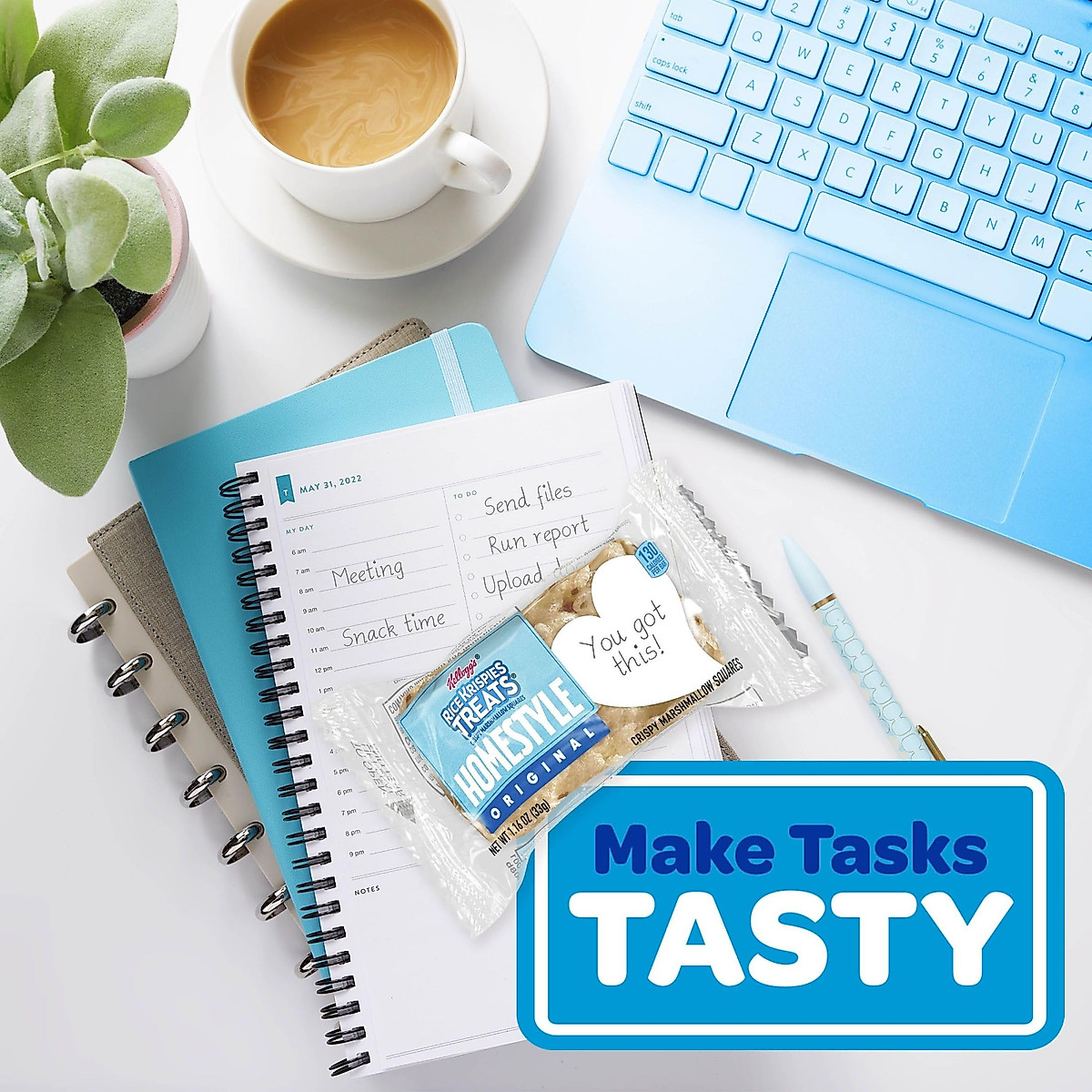 Rice Krispies Treats Homestyle Marshmallow Snack Bars, Kids Snacks, School Lunch, Original (6 Boxes, 36 Bars)