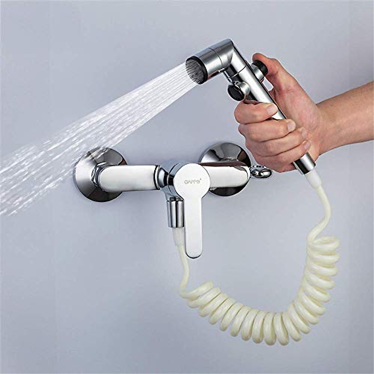 MINJING Water-Tap Bath Shower Systems Bidet Faucet Single Cold Water Shower Toilet Seat Bidet Bathroom Toilet Sprayer Bidet Bathroom Mixer