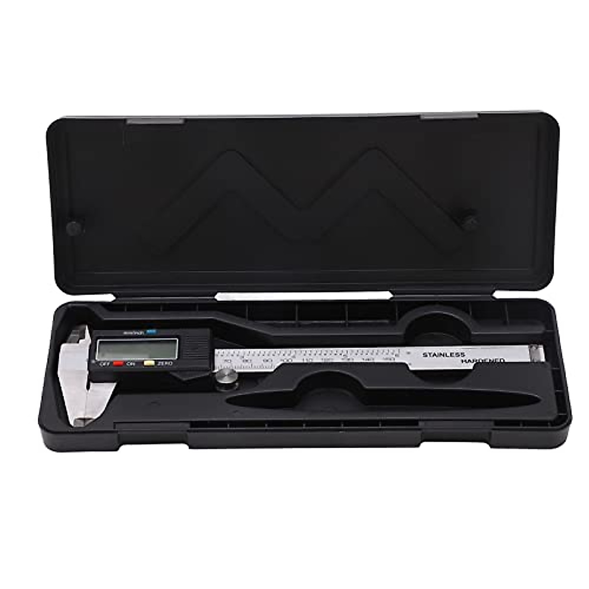 Digital Display Caliper, Electronic Vernier Caliper 0‑150mm Multifunctional Metric inch Conversion with 180mah Battery for Measuring Diameter Depth