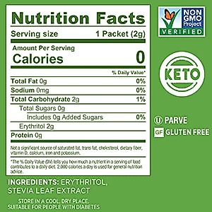 SPLENDA Stevia Zero Calorie Sweetener, Plant Based Sugar Substitute Granulated Powder, Single Serve Packets with Tray, 250 Count (Pack of 1)