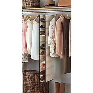 Whitmor 10 Section Hanging Shoe Shelves 11.5x5.5x48.0