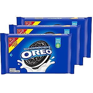 OREO Chocolate Sandwich Cookies, Family Size, 3 Packs