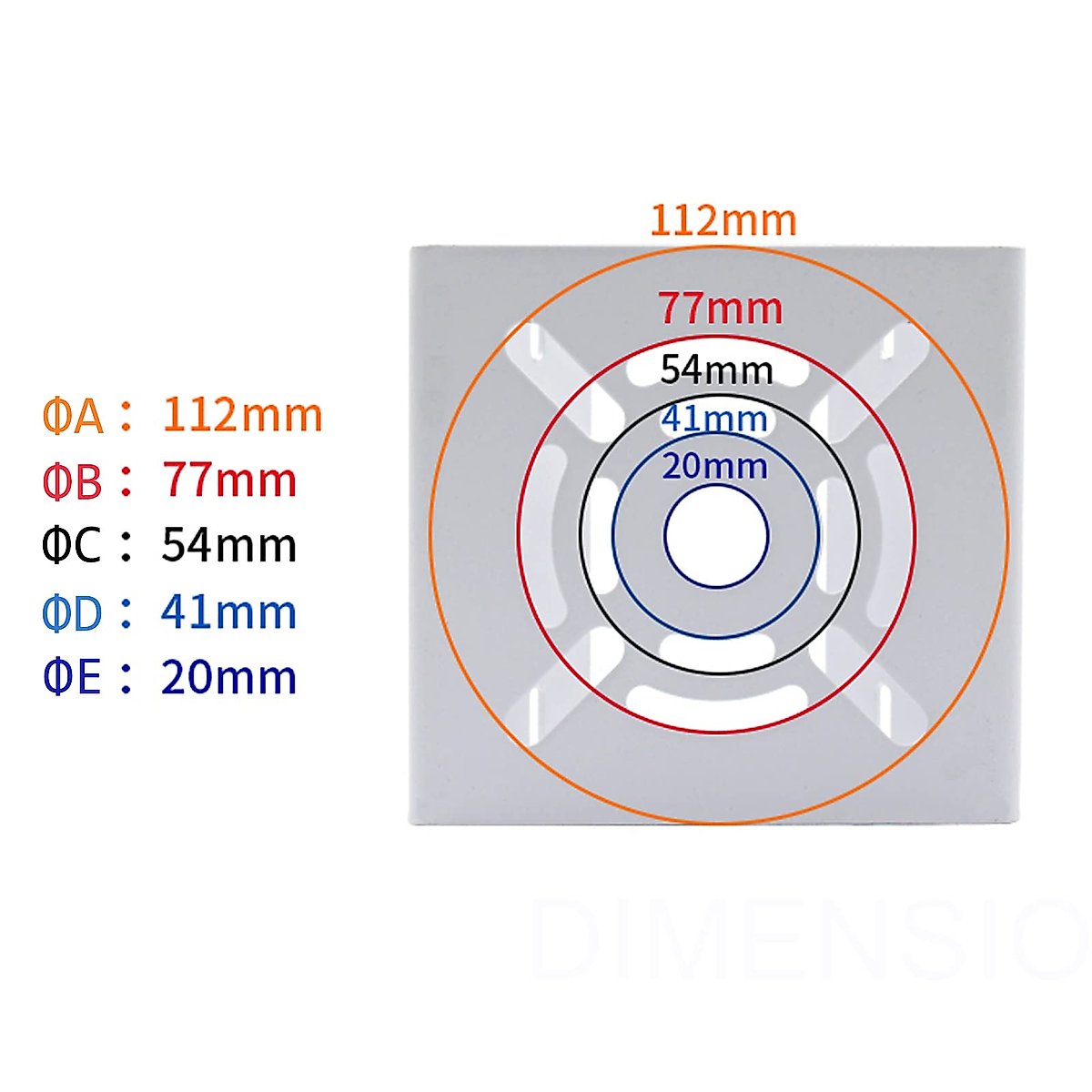 WiTi Universal Vertical Pole Mount for Security Camera, Solid Metal Bracket with Loops, Suitable for CCTV Cameras(Small Size)