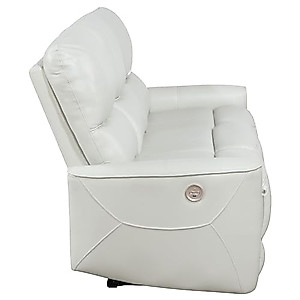Coaster Home Furnishings Greenfield Upholstered Power Reclining Sofa Ivory