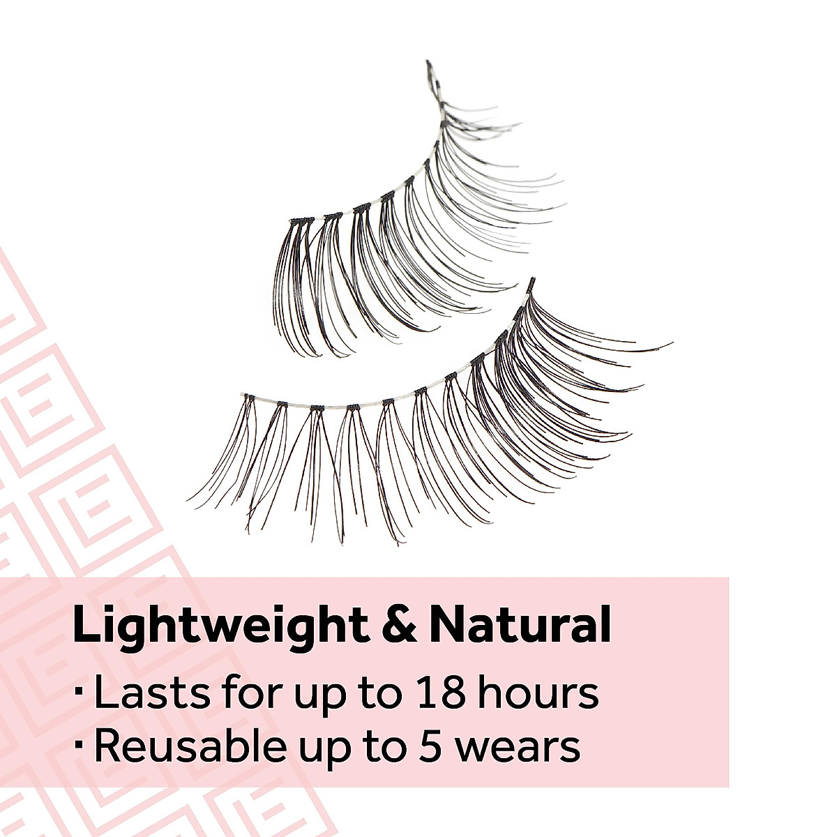 Eylure Naturals Accent No. 003 Reusable Eyelashes, Adhesive Included, 1 Pair