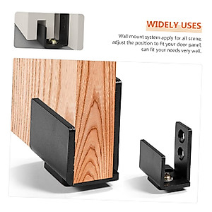 jojofuny 2pcs Barn Door Floor Stopper Wall Mount Sliding Door Install Floor Guide for Barn Door